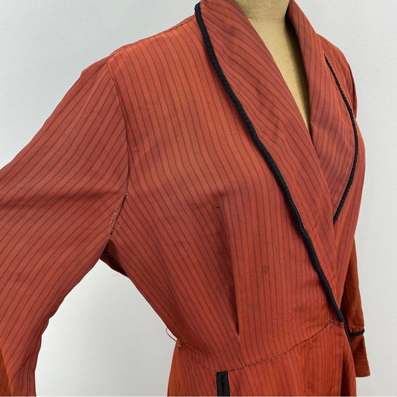 Vintage | Dresses | Vintage 6s Plymouth Shops Rust Red Long Sleeve Cowl ...